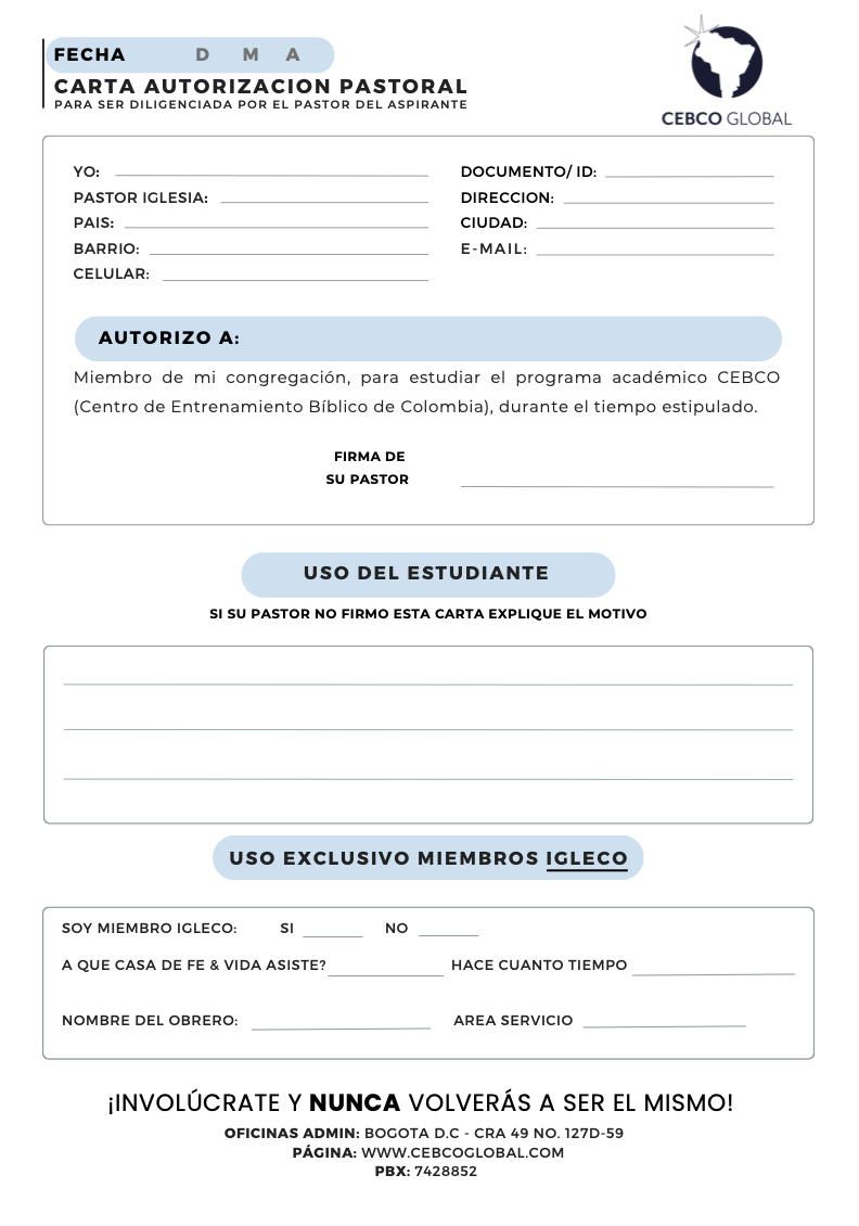 Pre-Matricula (Antiguos) – CEBCO GLOBAL